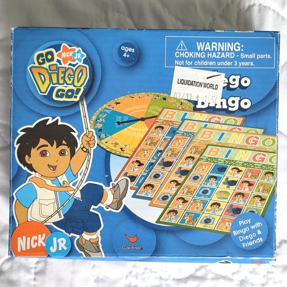 Cardinal | Toys | 20 Go Diego Go Diego Bingo | Poshmark